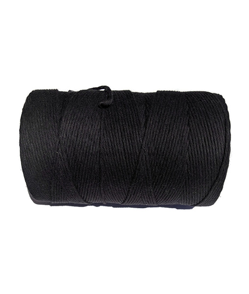 3mm Black Cotton Macrame Cord 1KG/480m ⋆ Simply Macrame