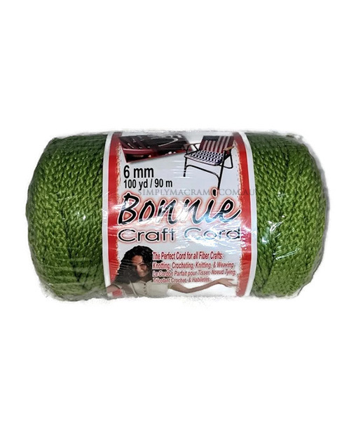 Lime 6mm Bonnie Macrame Braided Cord 90m⋆ Simply Macrame